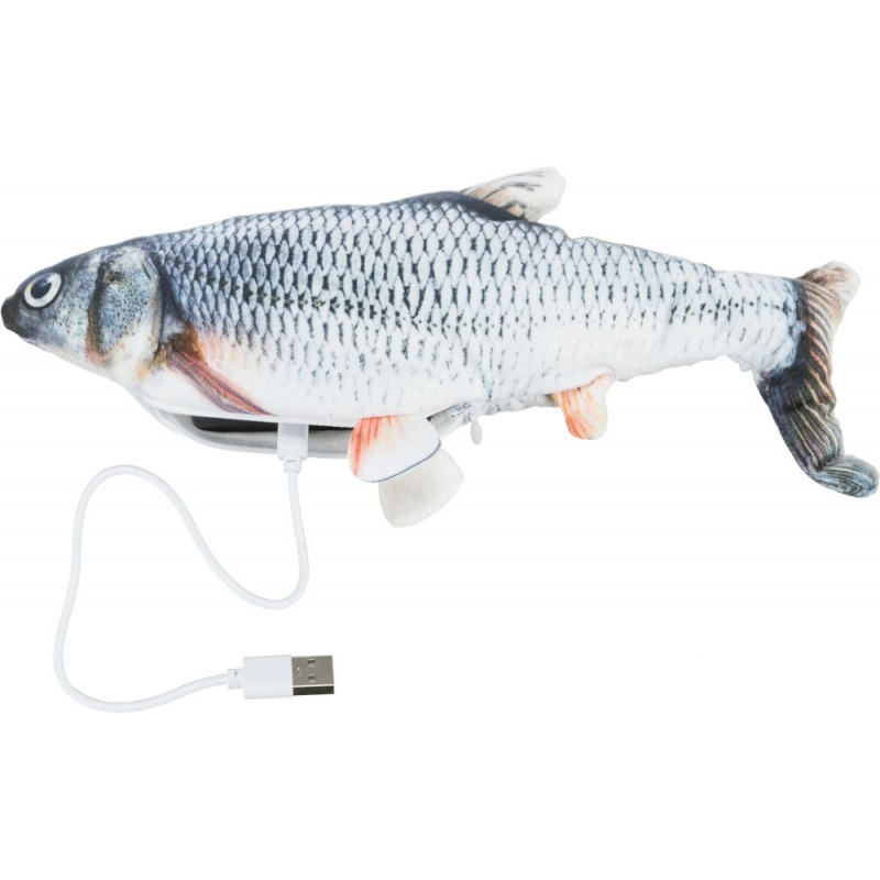 TRIXIE Zabawka dla kota Ruszająca się ryba Wriggle Fish 30cm