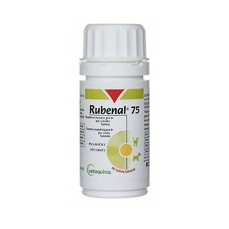 VETOQUINOL Rubenal - Wspomaganie funkcji nerek 75mg 60tab.